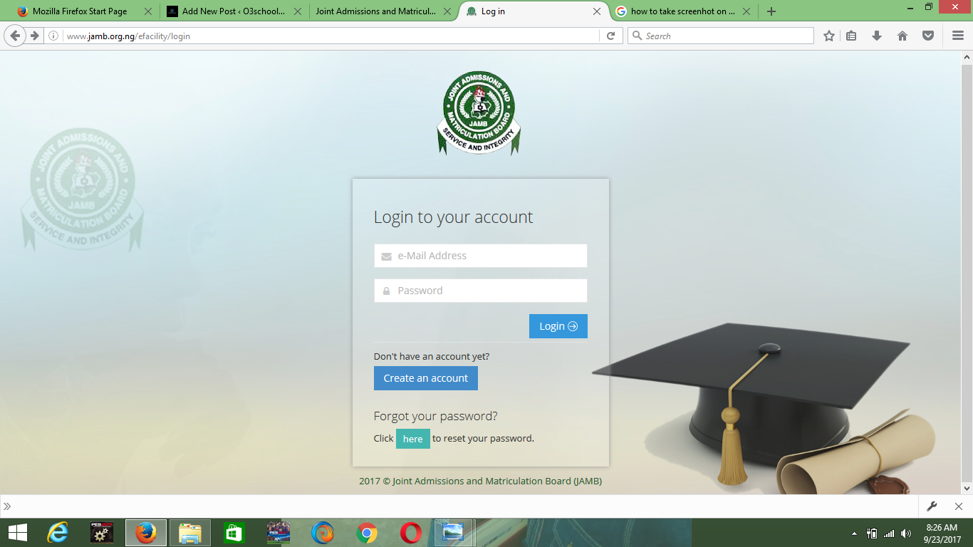 JAMB Profile Creation 2026/2027 jamb.org.ng JAMB Profile Creation
