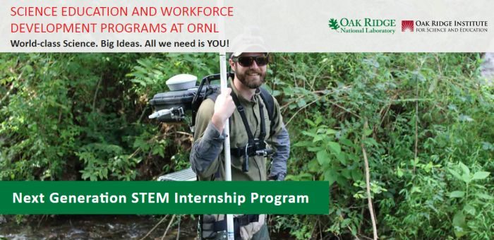 Next Generation STEM Internship Program 2026/2027