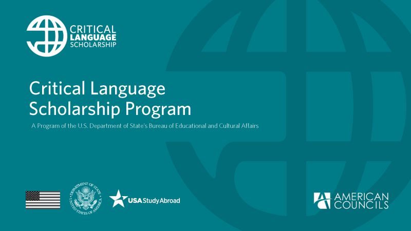 Critical Language Scholarship CLS Program for American Students USA ...