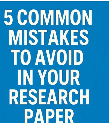8 Common Mistakes In Term Papers 2026/2027